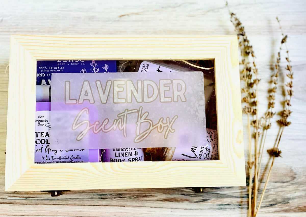 Lavender Deluxe Wooden Gift Box - Scent Box - Bath & Beauty gift set ...