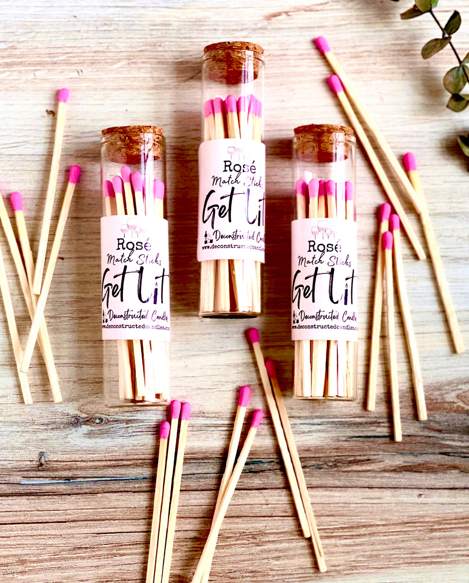 4 inch Matches - cocktail & wine themed – Deconstructed Candles